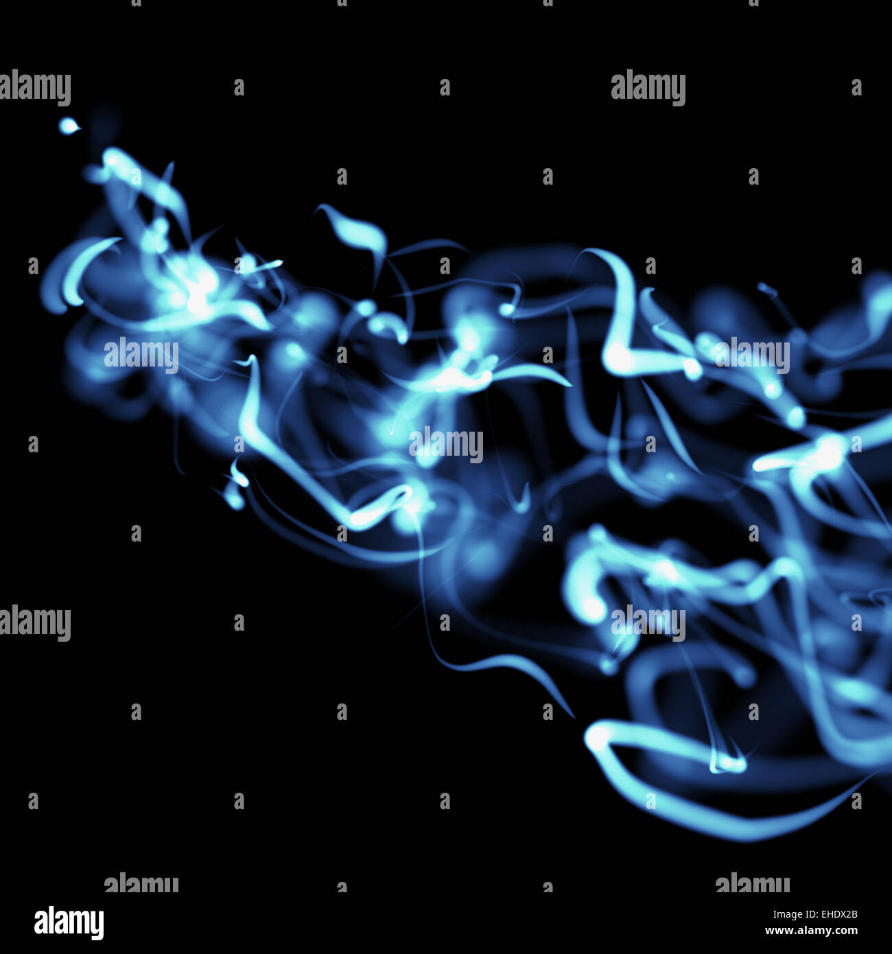 blue abstract smooth background over black Stock Photo - Alamy