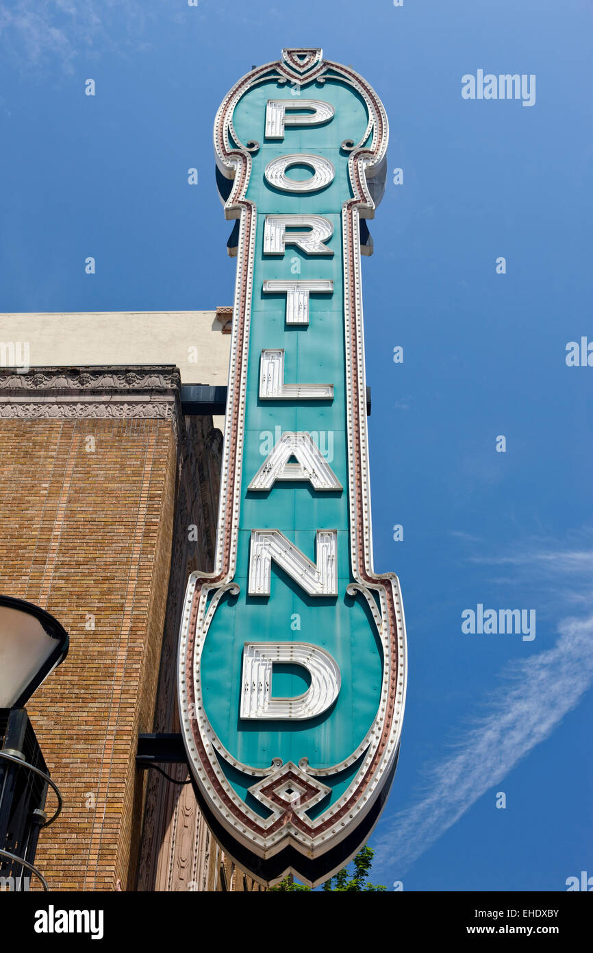 Portland Oregon Sign High Resolution Stock Photography and Images - Alamy