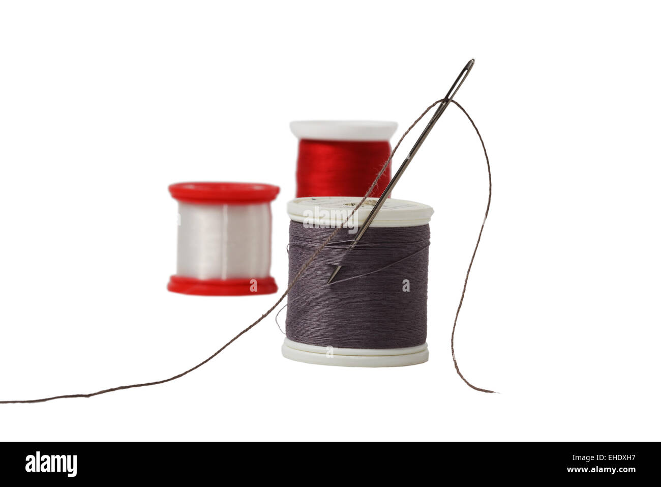 threads with needle Stock Photo - Alamy