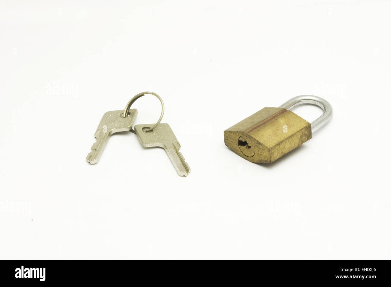key and padlock Stock Photo - Alamy