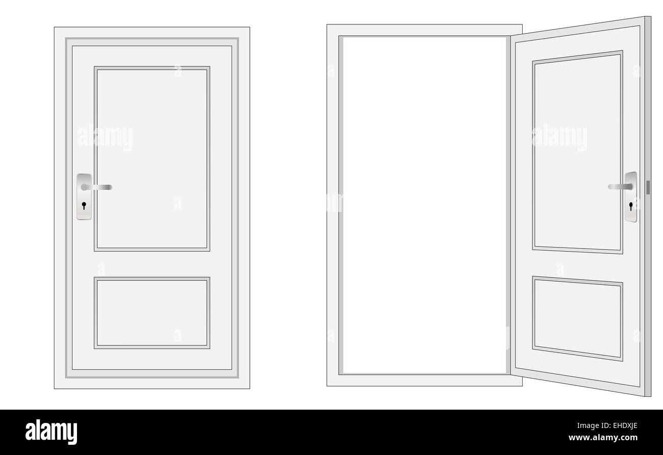 Opened And Closed Door Stock Photo Alamy opened-and-closed-door-stock-photo-alamy