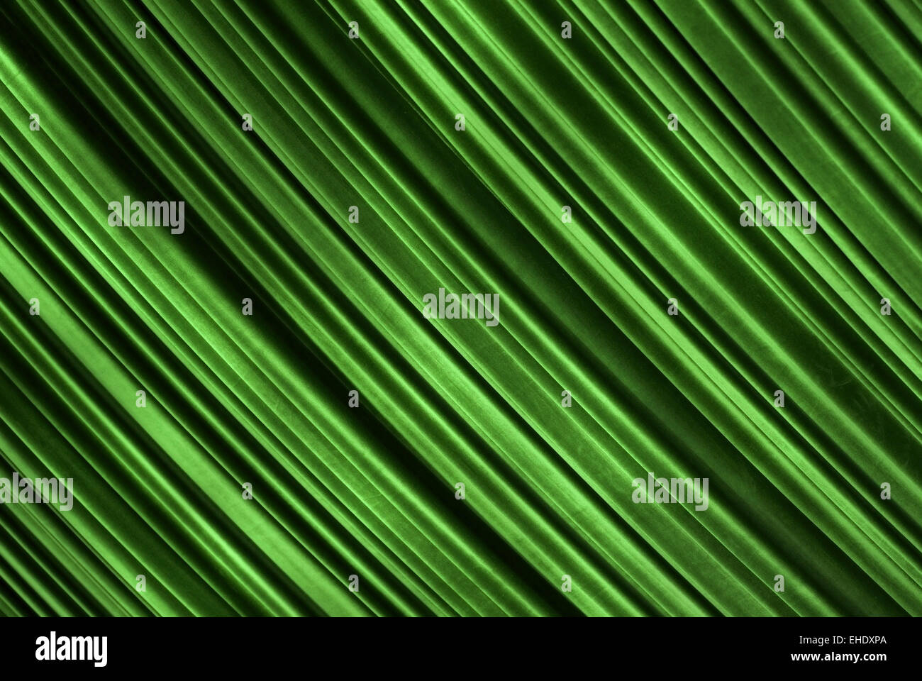 Diagonal texture of green curtain Stock Photo - Alamy