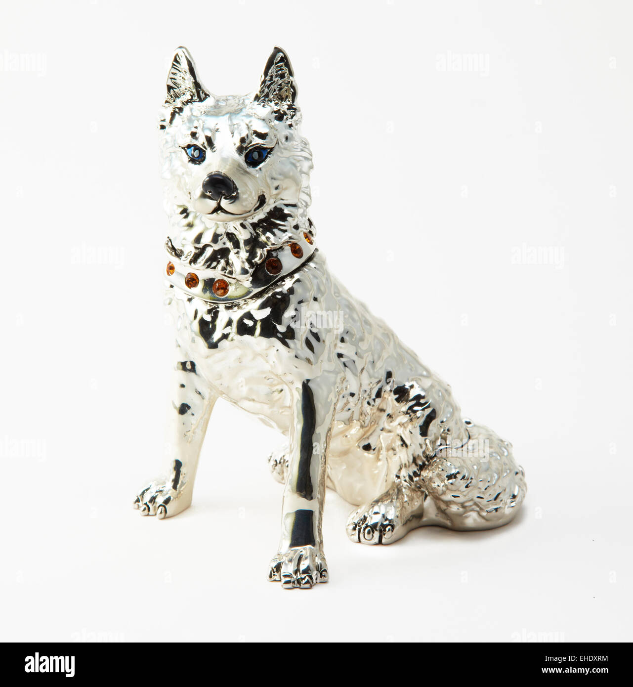 Steel dog figurine Stock Photo - Alamy