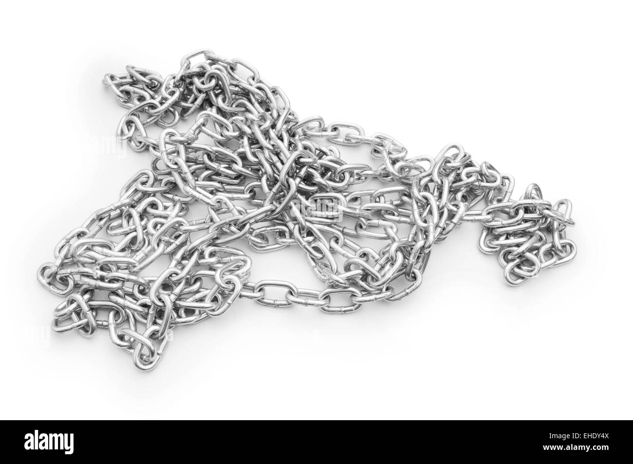 Metal chain isolated on the white background Stock Photo - Alamy