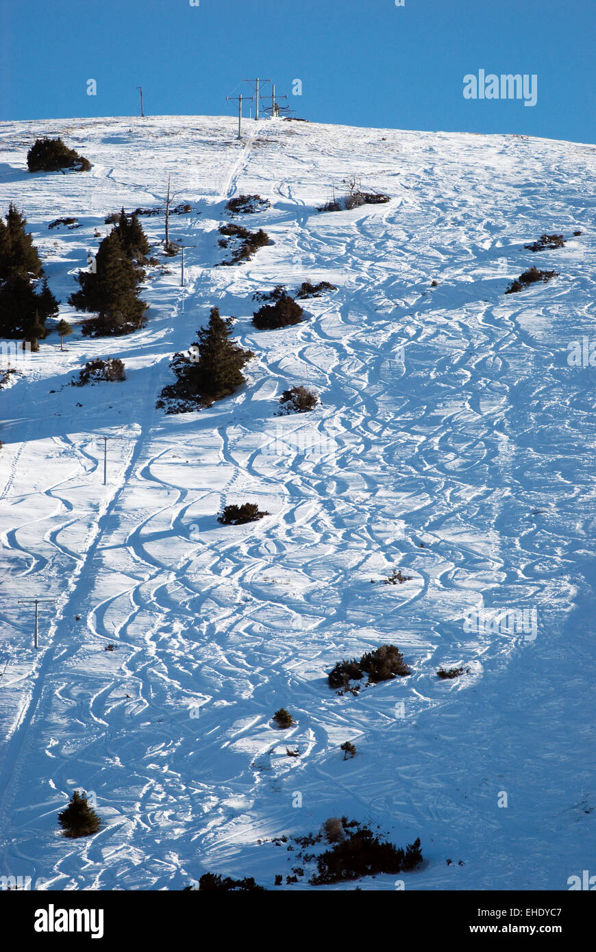 Overhead top view snowboarding ski hi-res stock photography and images ...