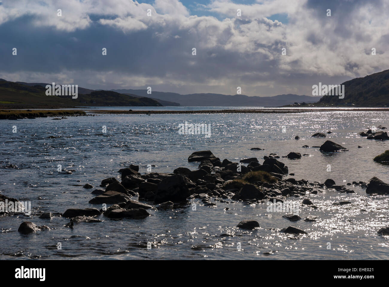 A view down Loch Slapin on the Isle of Skye, Scotland Stock Photo - Alamy