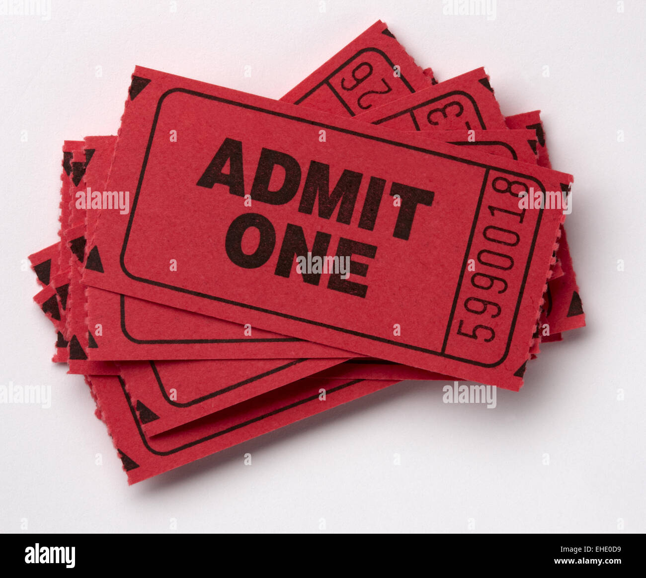Pile of Admit One tickets Stock Photo - Alamy