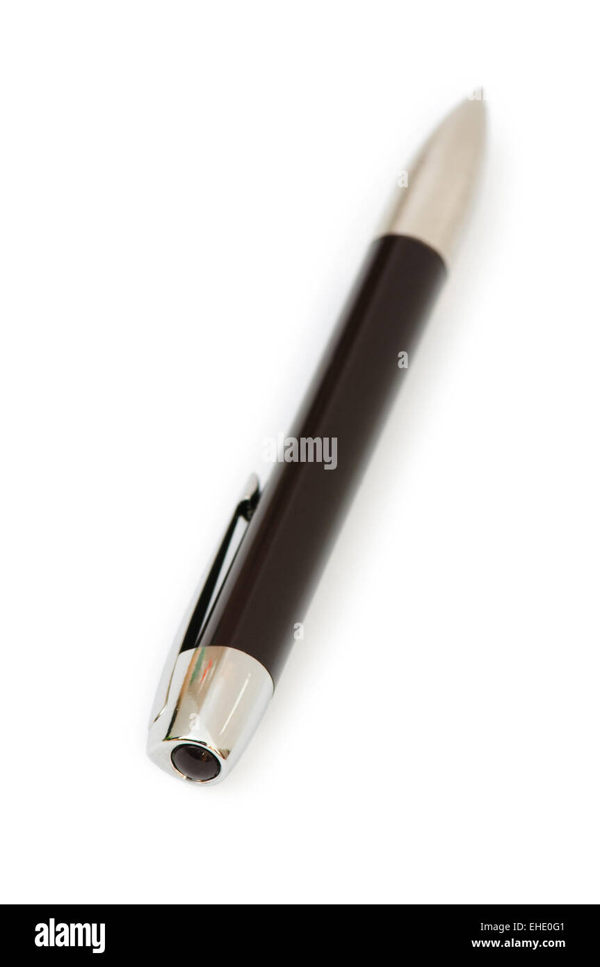 Writing pen isolated on the white background Stock Photo - Alamy
