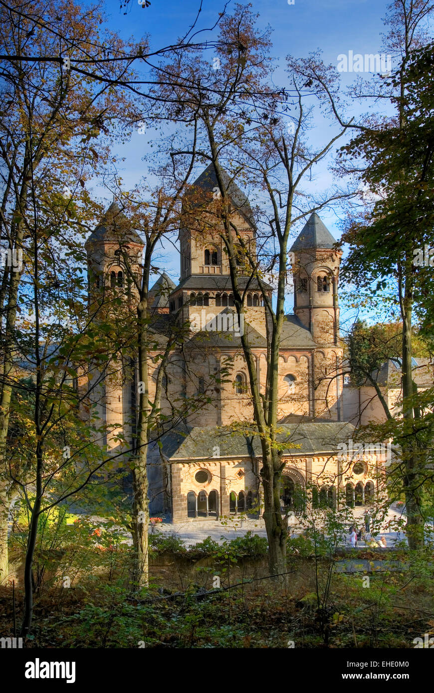 The abbey church of the Benedectine monastery of Maria Laach, Germany ...
