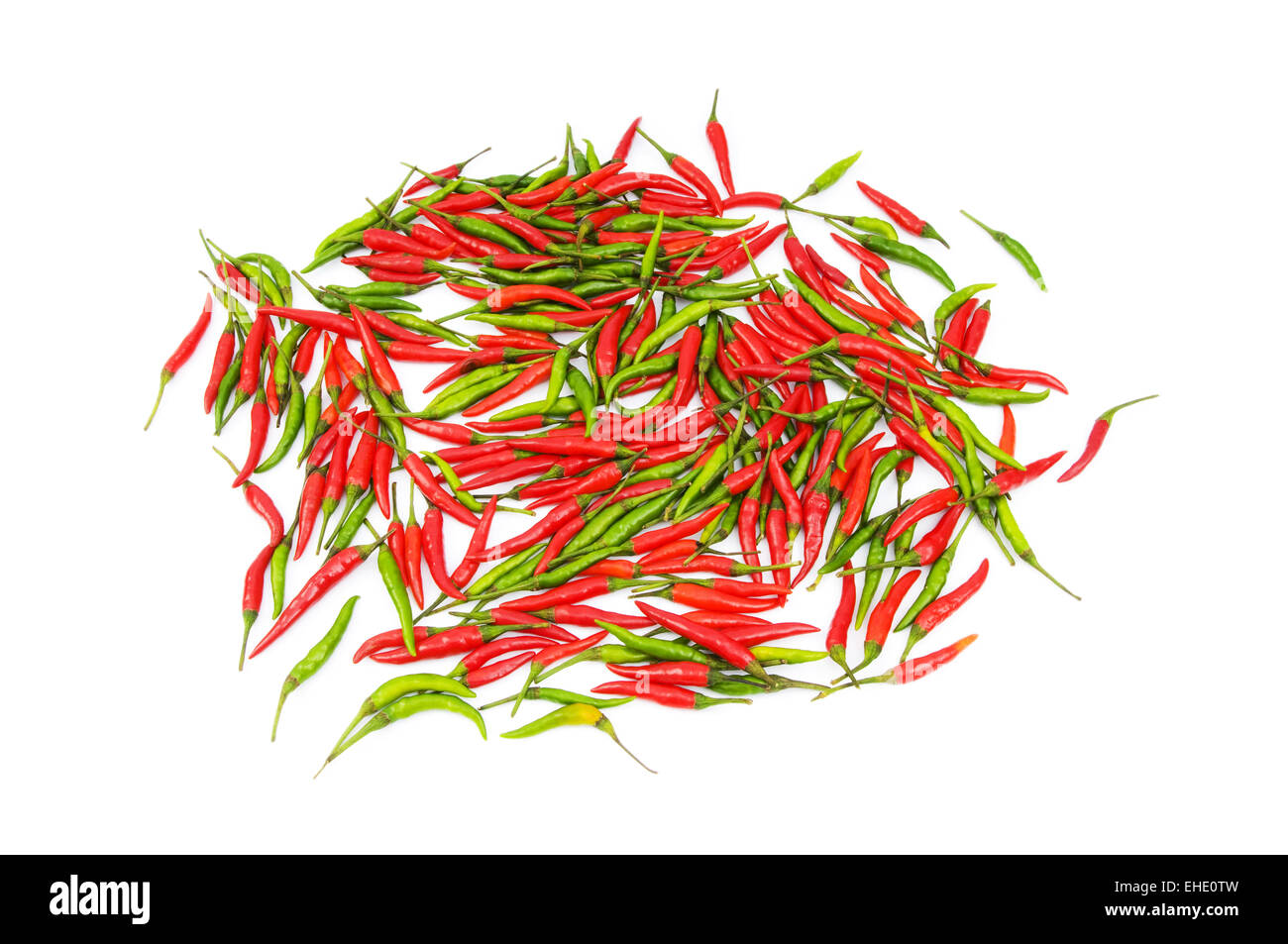 Hot peppers isolated on the white background Stock Photo - Alamy