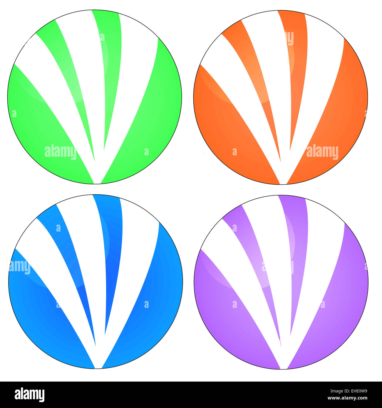 Various colored orbs Stock Photo - Alamy