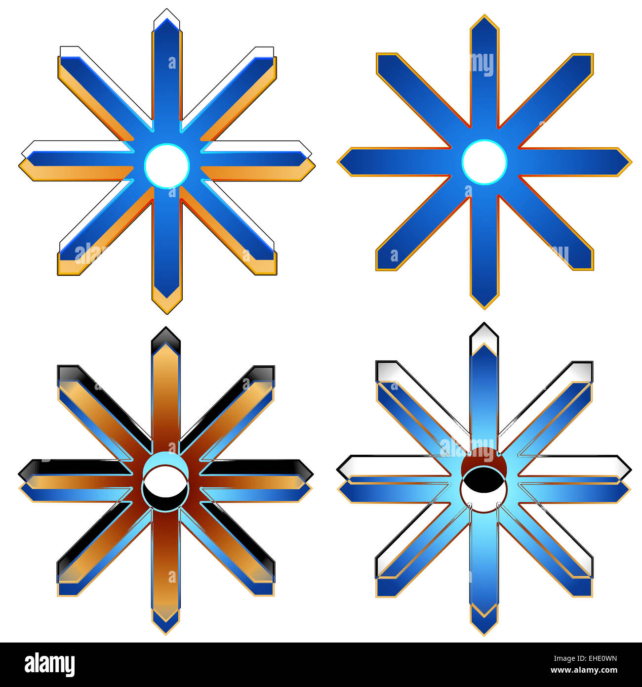 Blue and orange logo Cut Out Stock Images & Pictures - Alamy