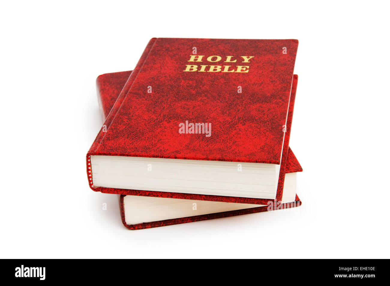 Bible book isolated on the white background Stock Photo - Alamy