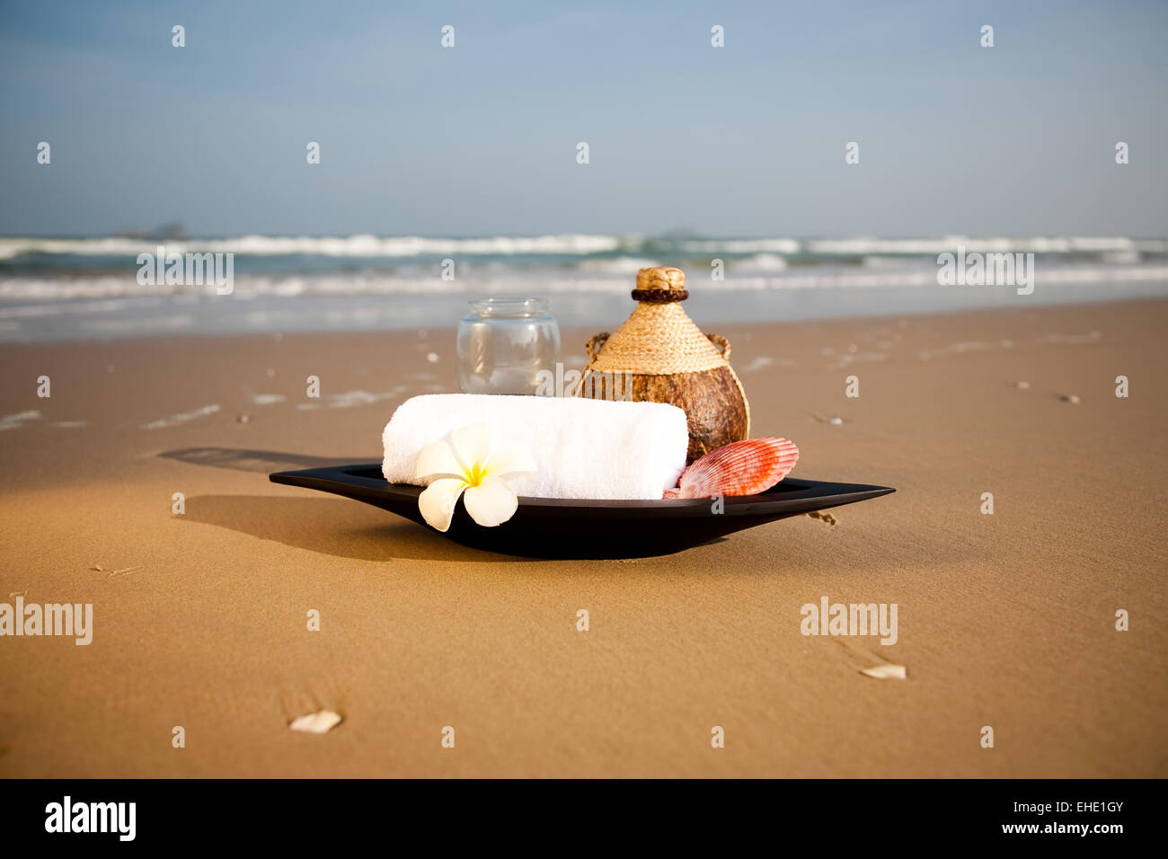 SPA objects on the beach Stock Photo - Alamy