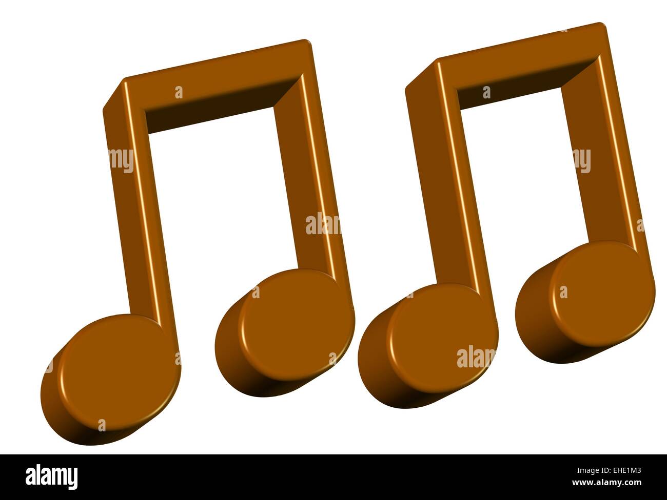 musical notes in gold Stock Photo - Alamy