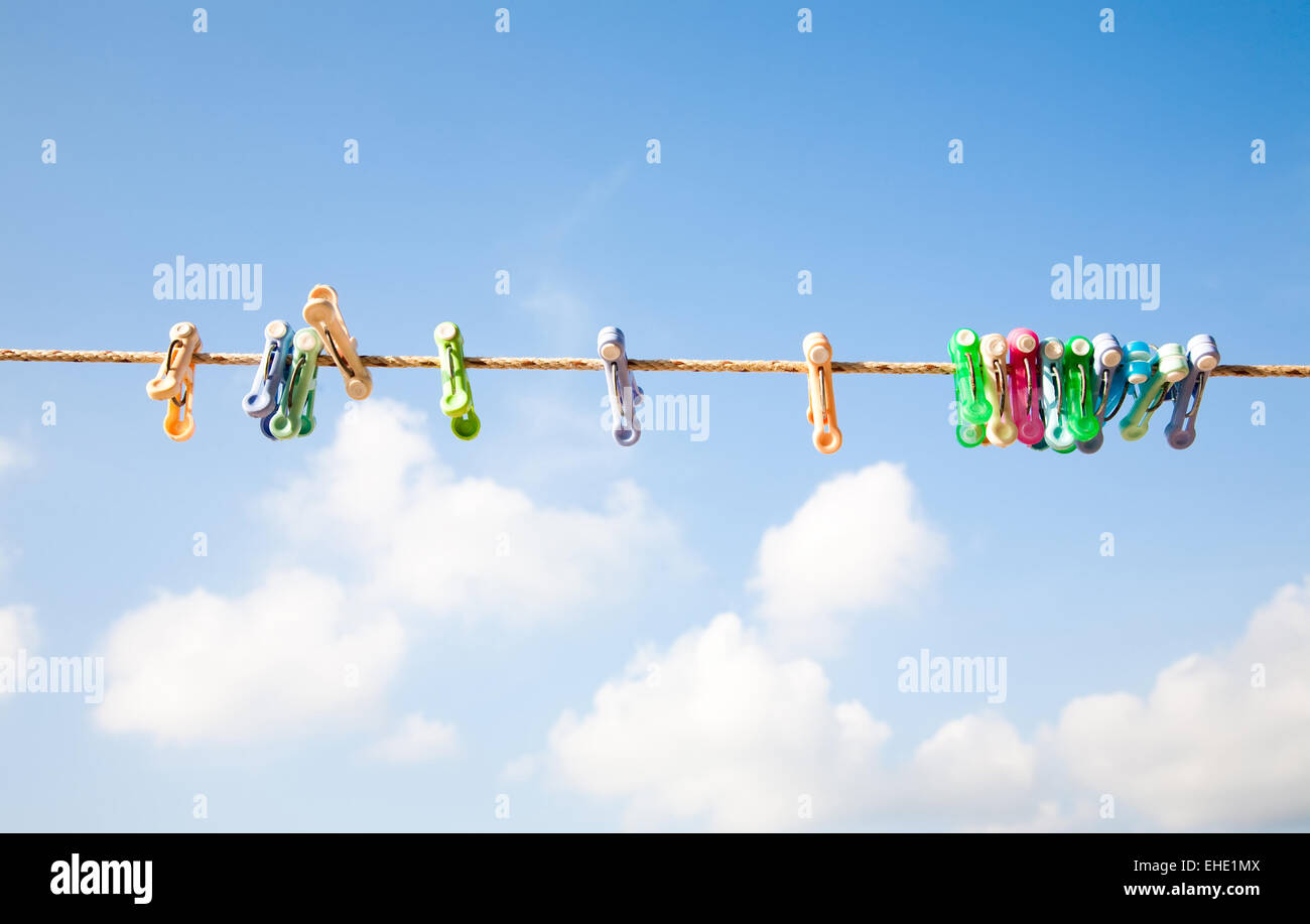 Plastic clothes pins hi-res stock photography and images - Alamy