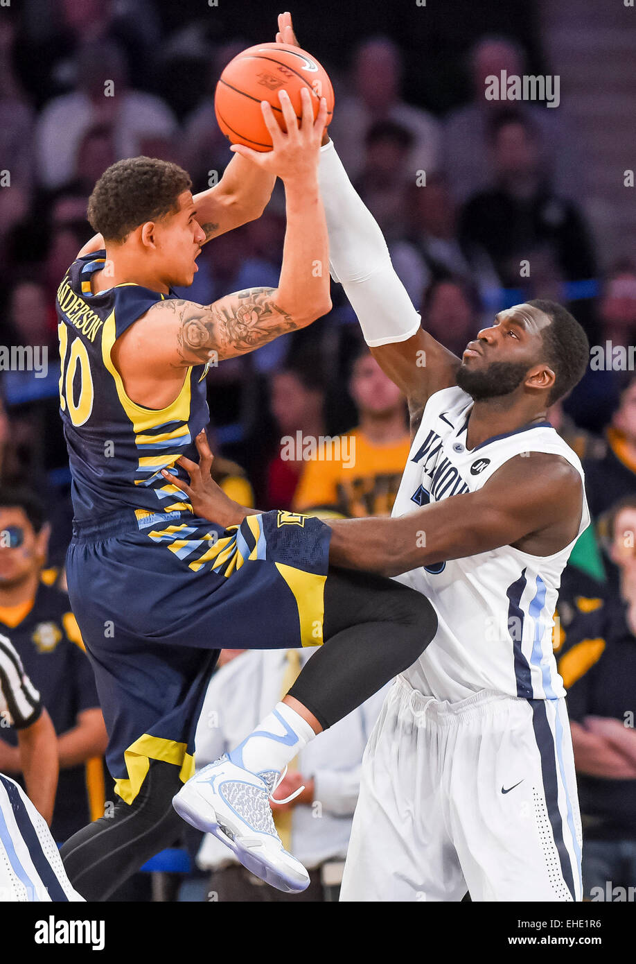Marquette golden eagles forward juan anderson 10 hi-res stock ...