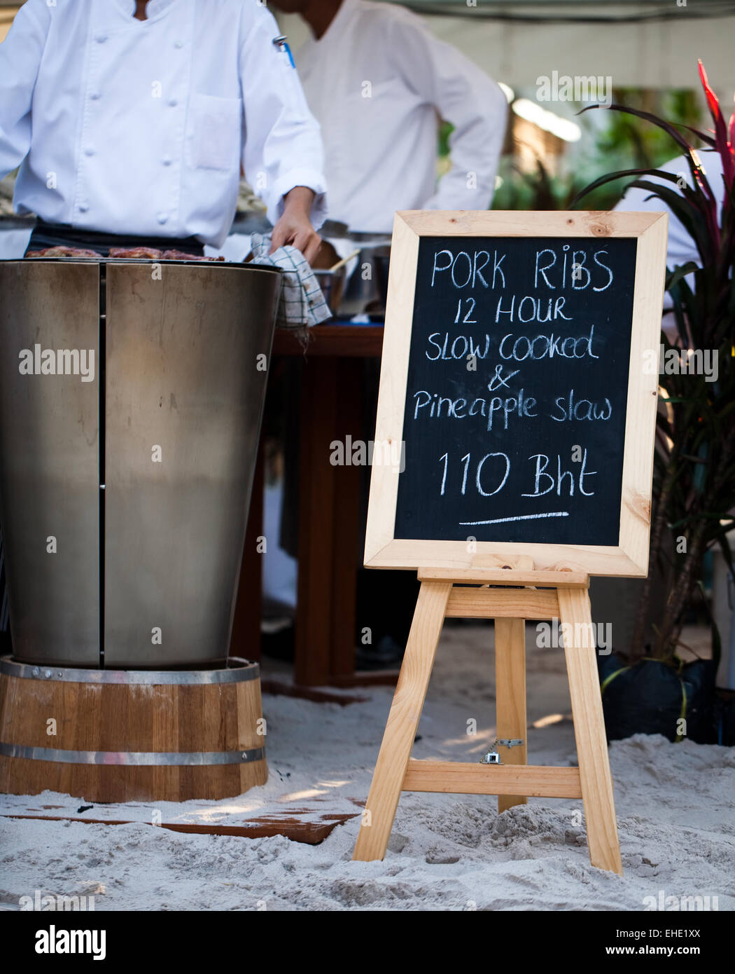 Restaurant menu board beach hi-res stock photography and images - Alamy