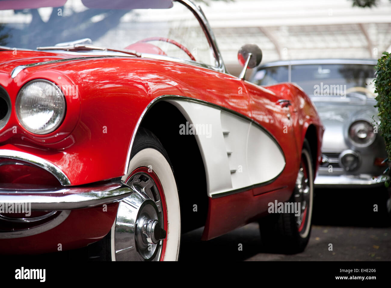 Classic Red Car Stock Photo - Alamy