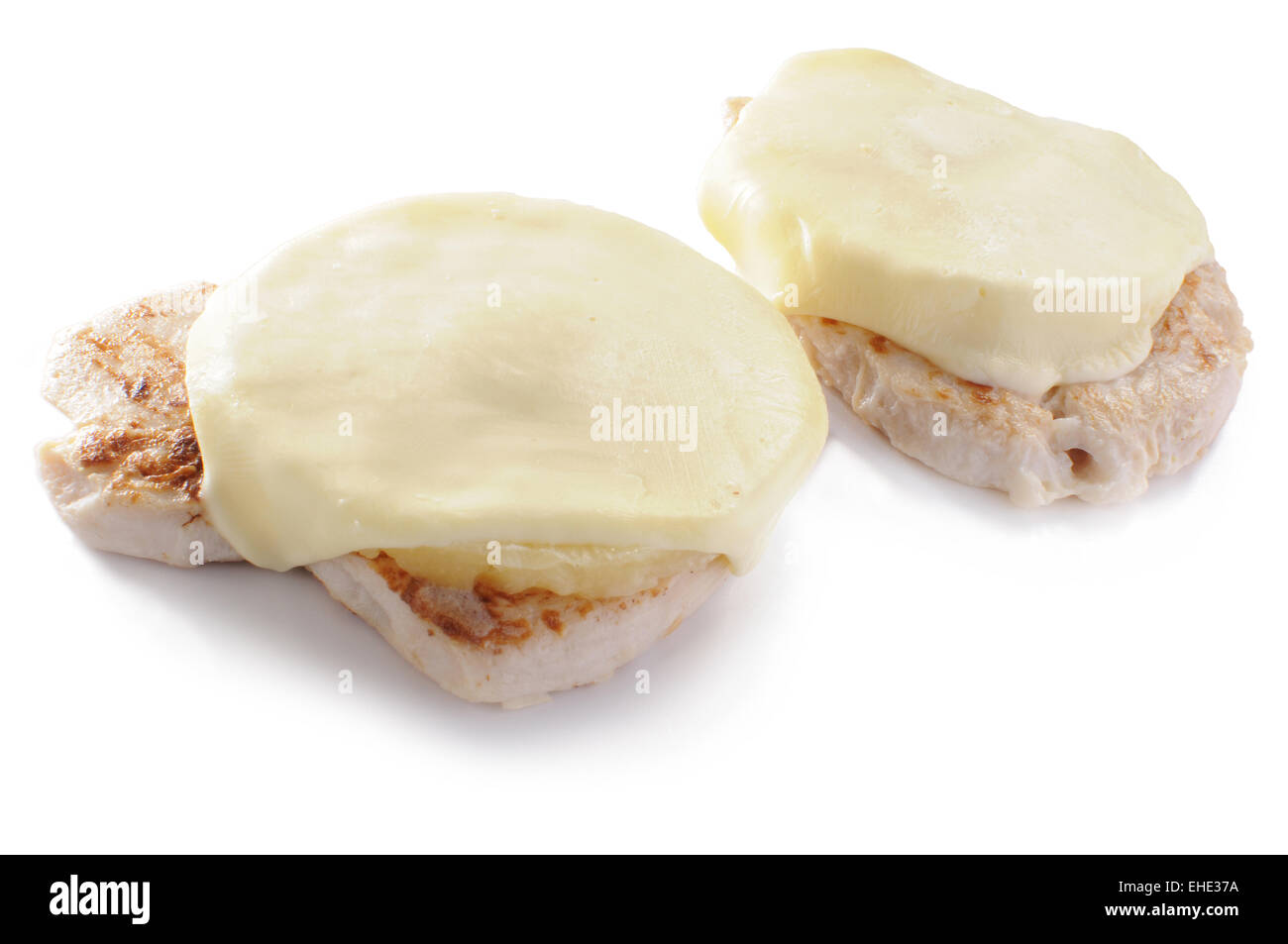 Hawaiian chicken schnitzel Stock Photo - Alamy