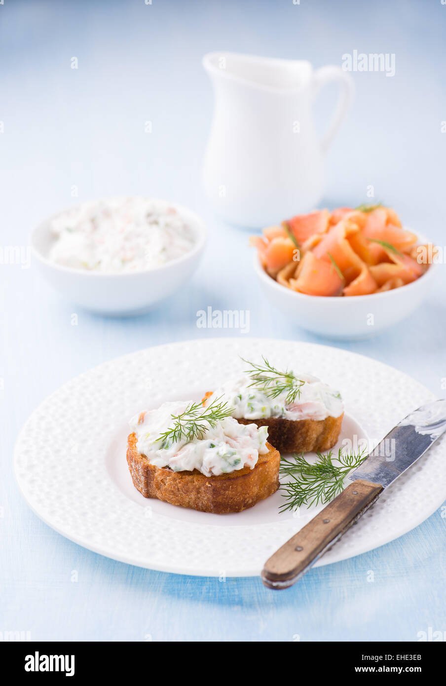 Salmon Mousse Canapes High Resolution Stock Photography and Images - Alamy