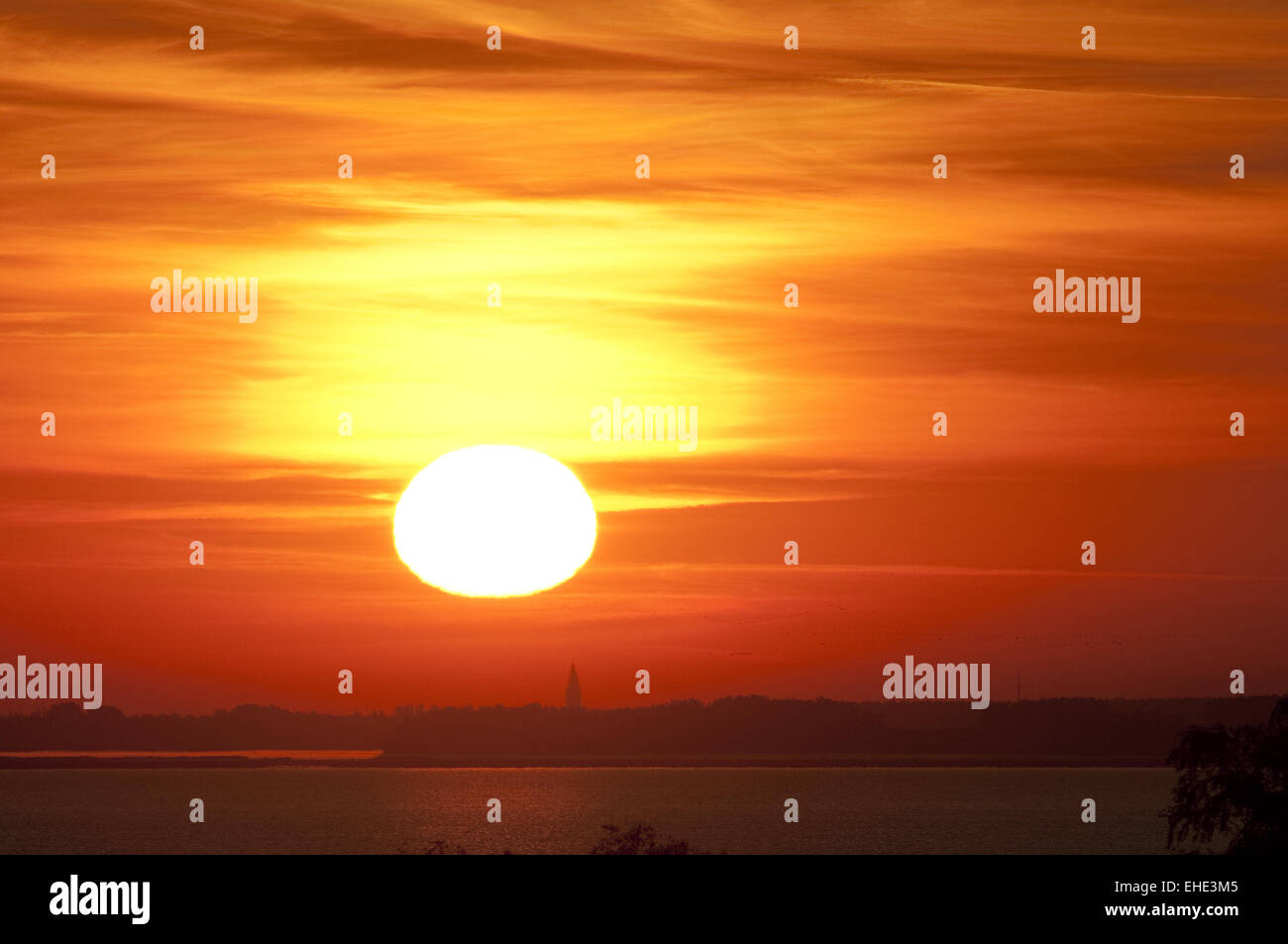 Sunrise oder Island Rügen Stock Photo - Alamy