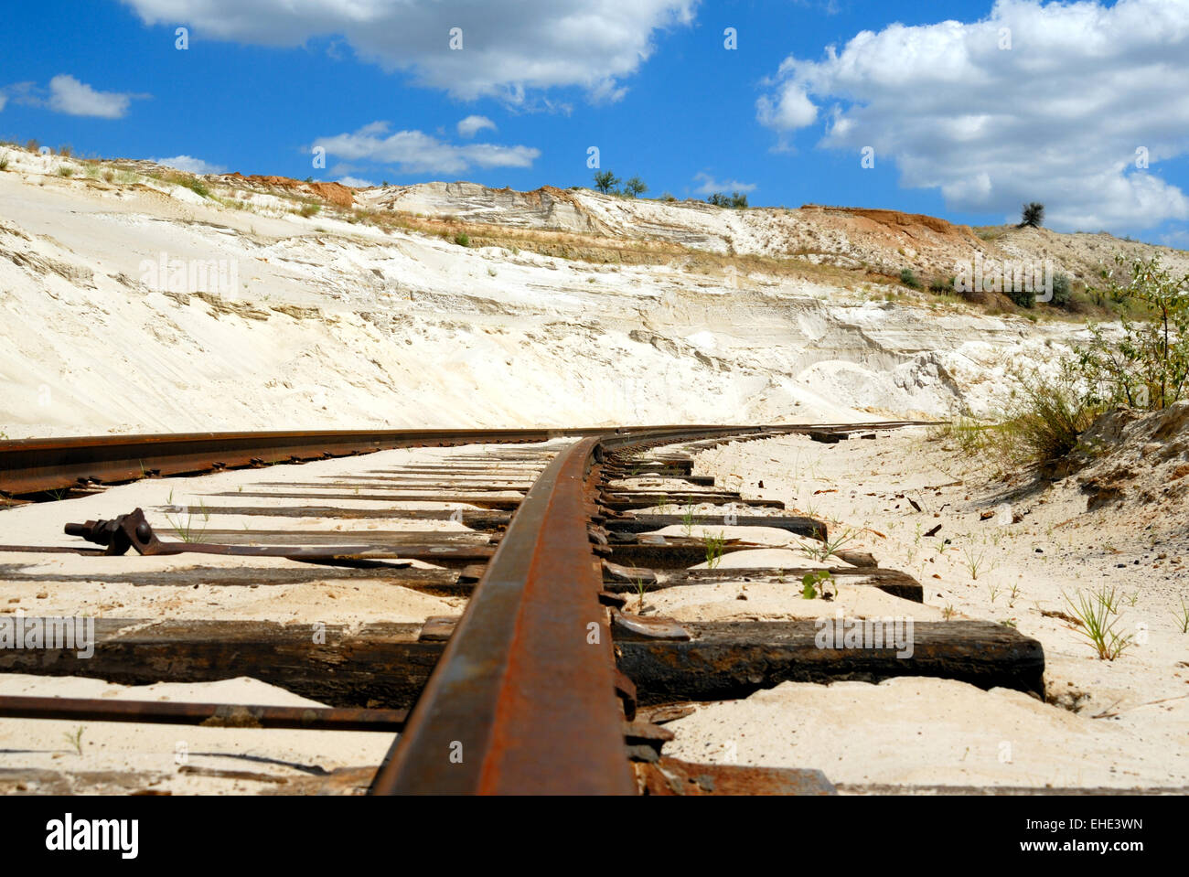 Old rusty railway Stock Photo - Alamy
