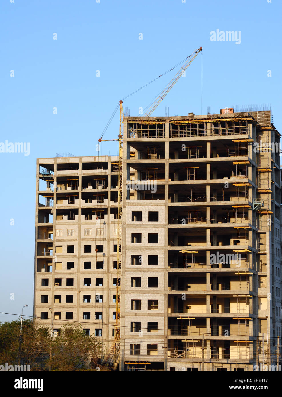 Construction of office building Stock Photo - Alamy