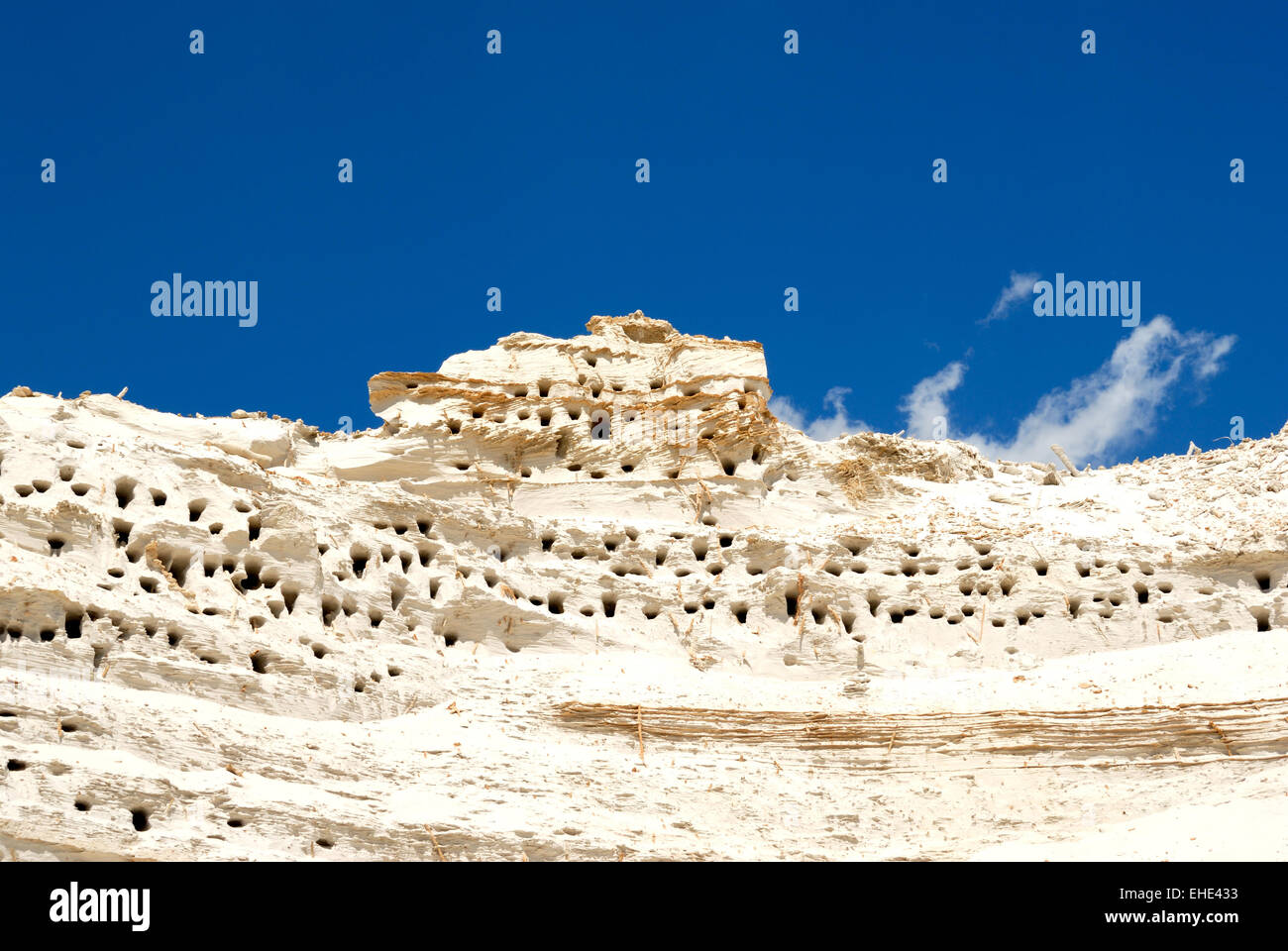 Sandy mountain with the bird's nests Stock Photo - Alamy