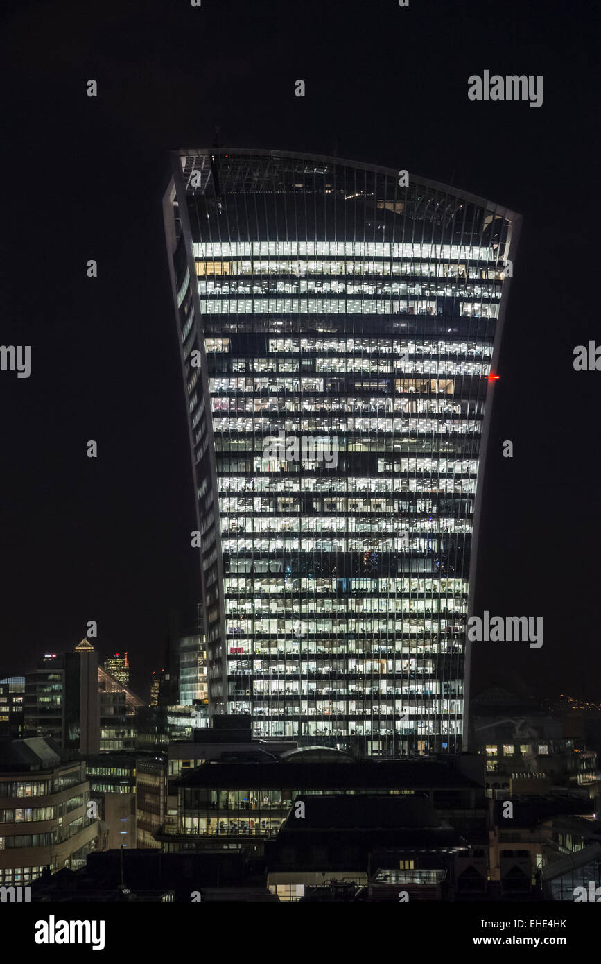 Walkie talkie building night hi-res stock photography and images - Alamy