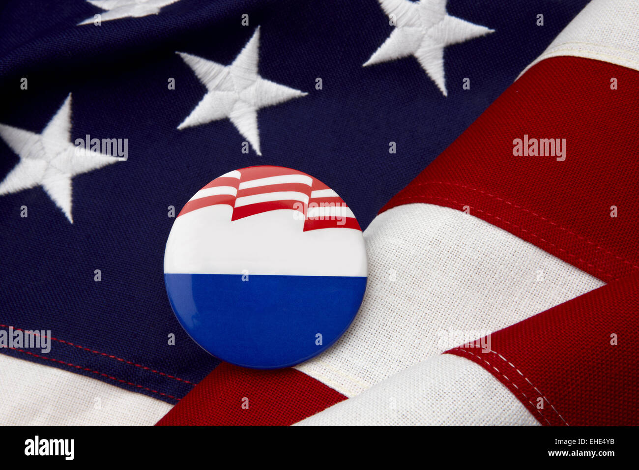 Blank campaign button-just add candidate's name Stock Photo - Alamy