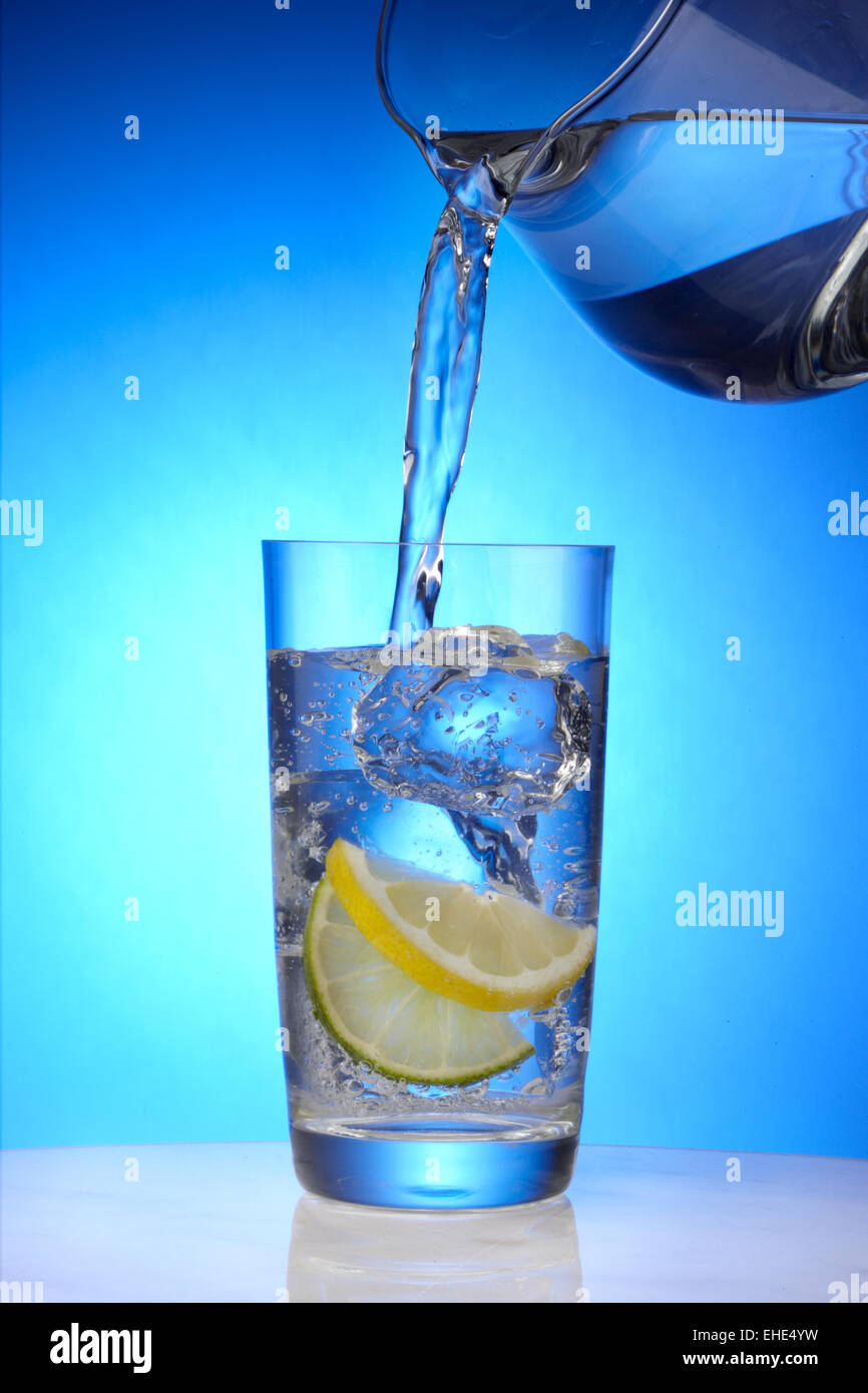 Refreshing glass of water Stock Photo - Alamy