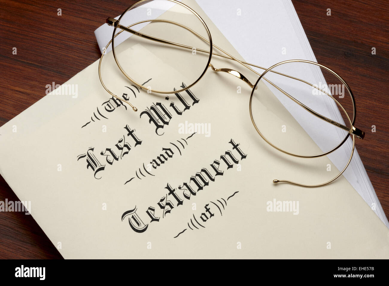 Last will document hi-res stock photography and images - Alamy
