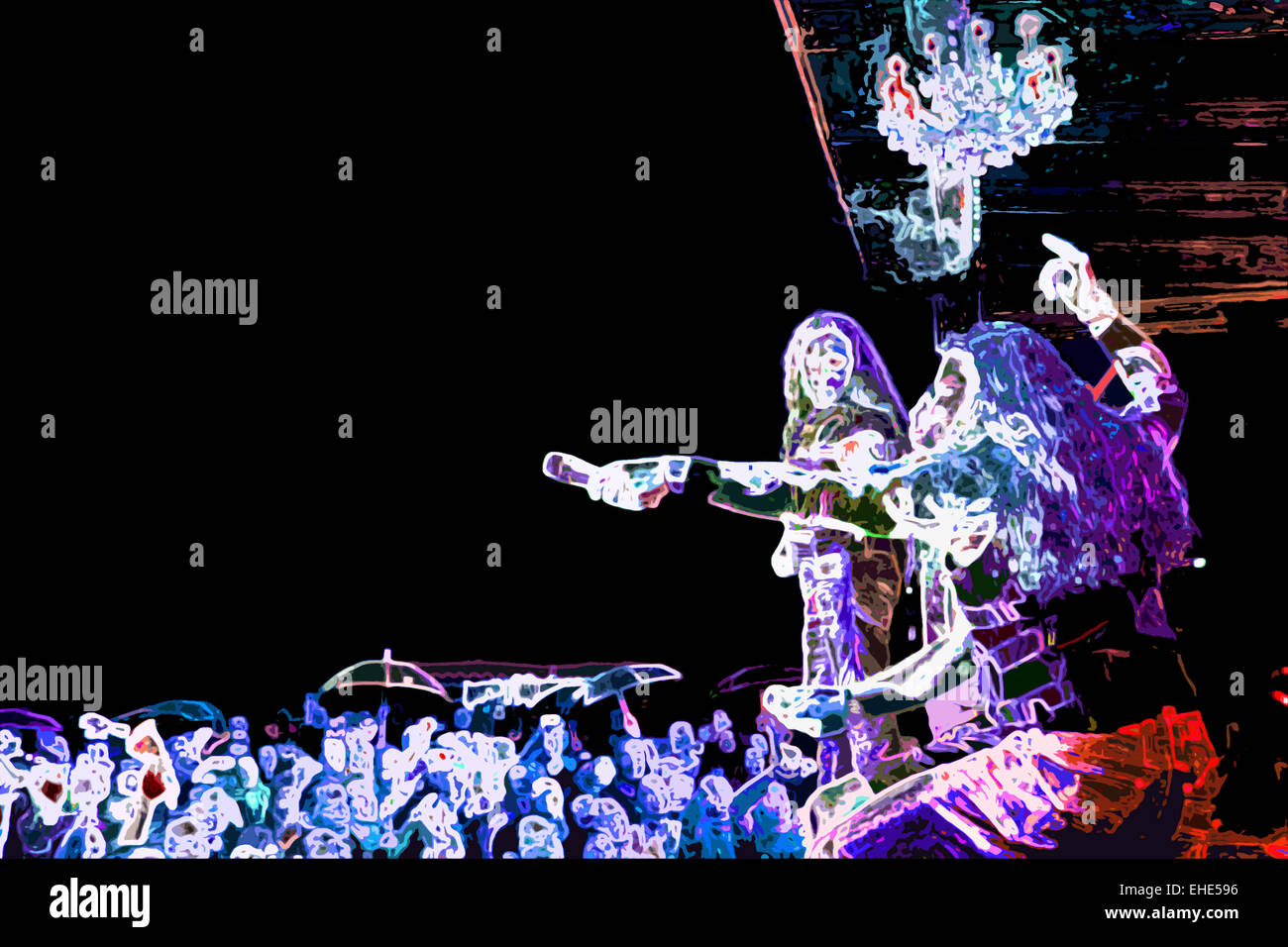 Heavy metal crowd hi-res stock photography and images - Alamy
