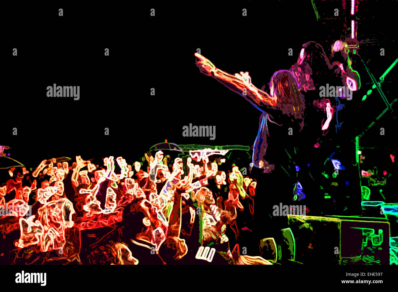 Heavy metal crowd hi-res stock photography and images - Alamy