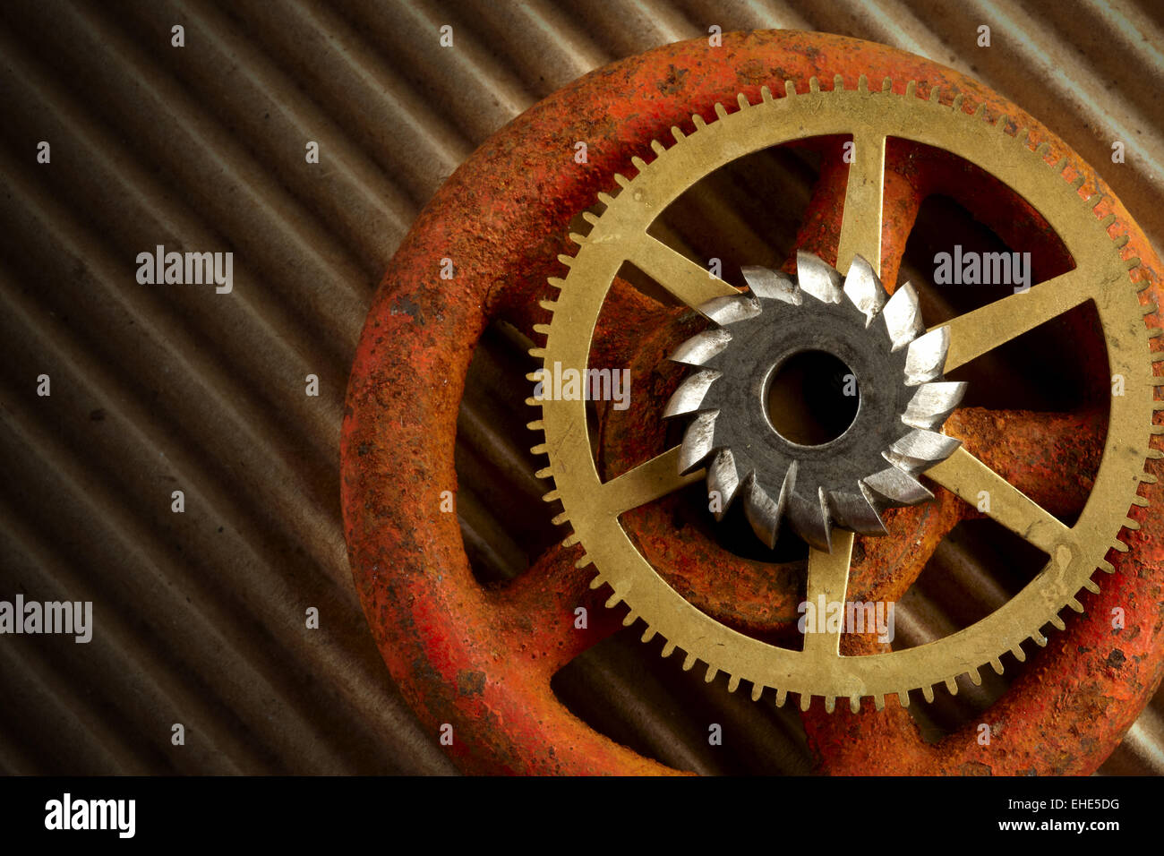 Orange gears hi-res stock photography and images - Alamy