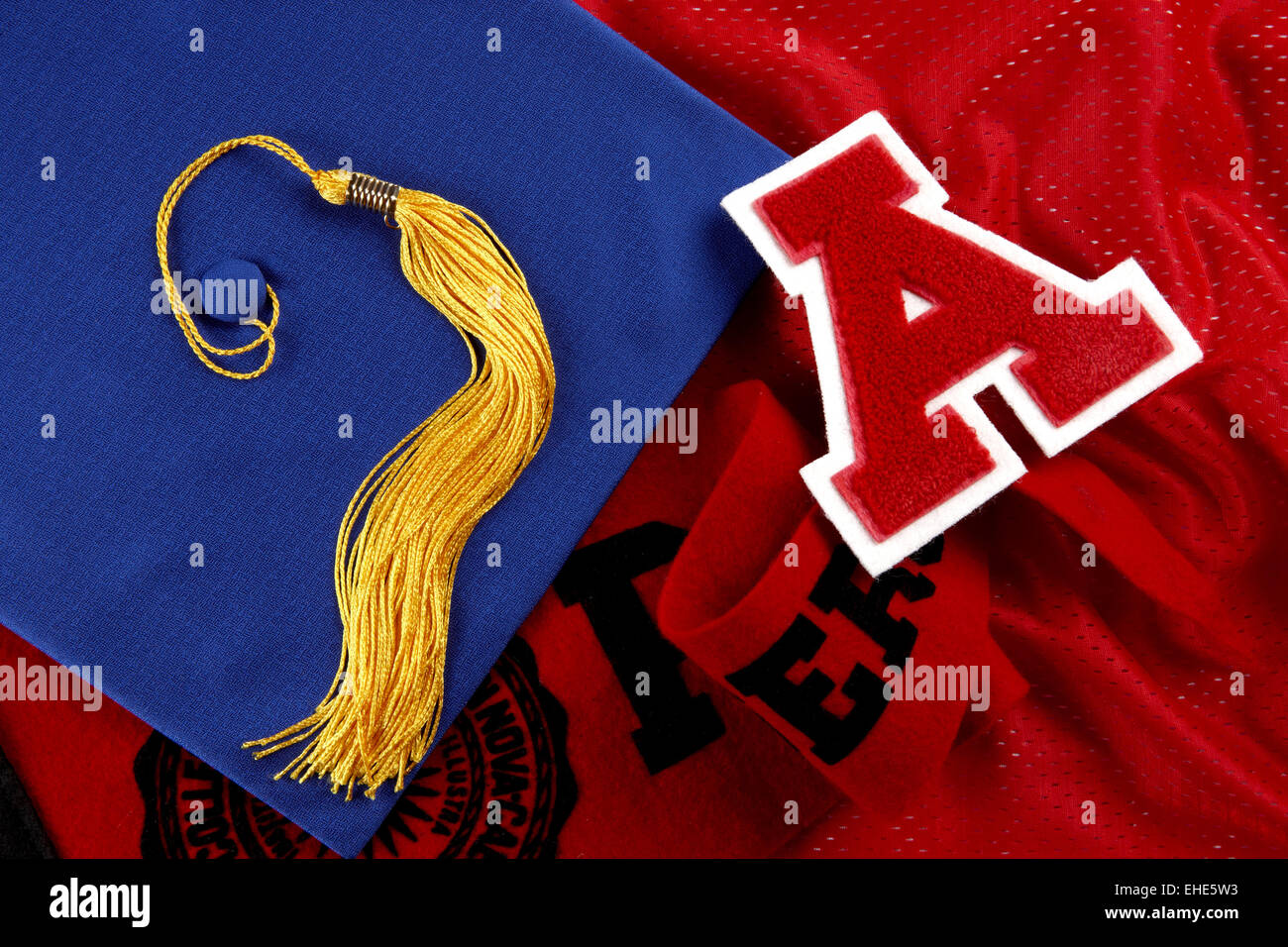 Graduation still life Stock Photo - Alamy