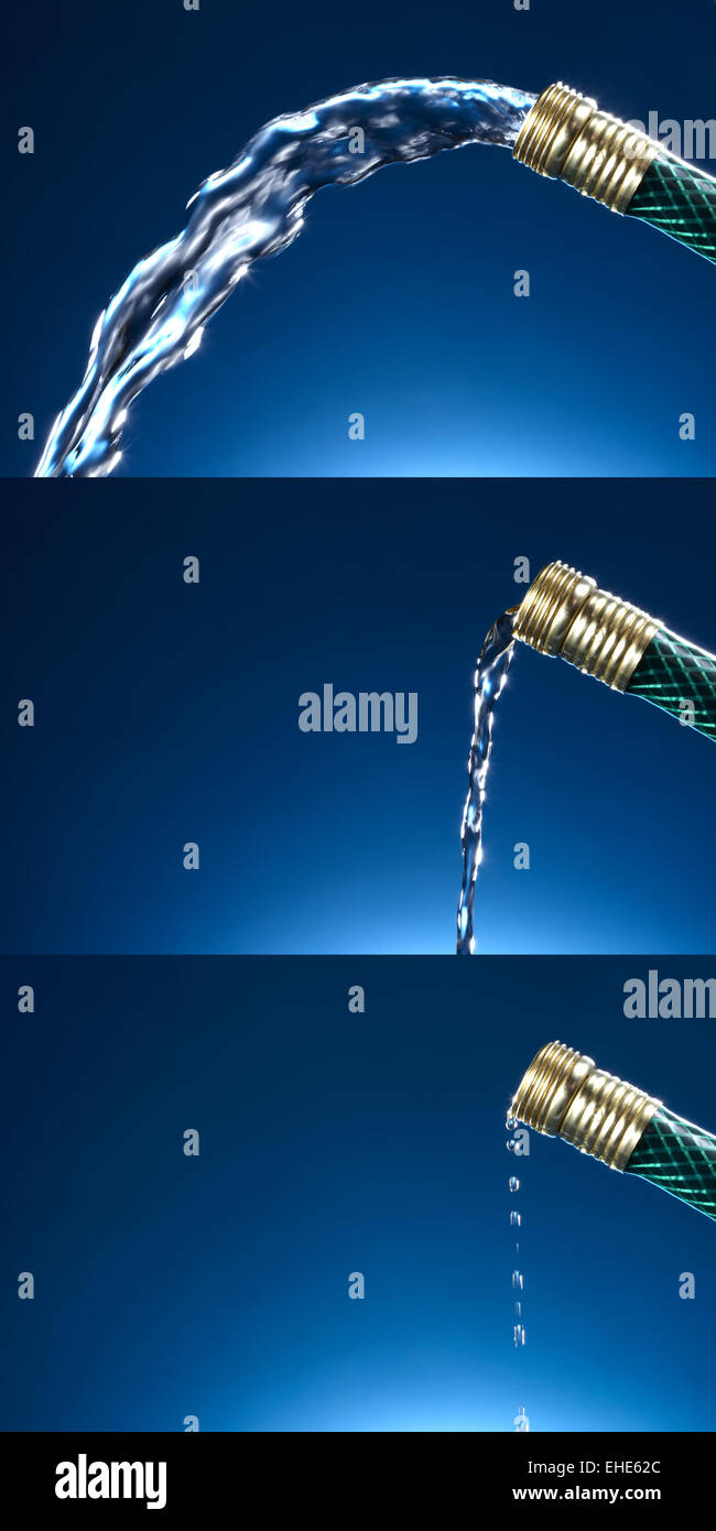 Water from a garden hose Stock Photo - Alamy