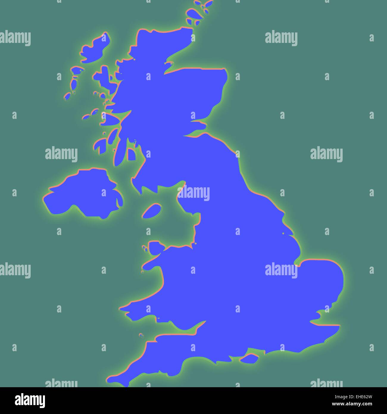 Great britain map hi-res stock photography and images - Alamy