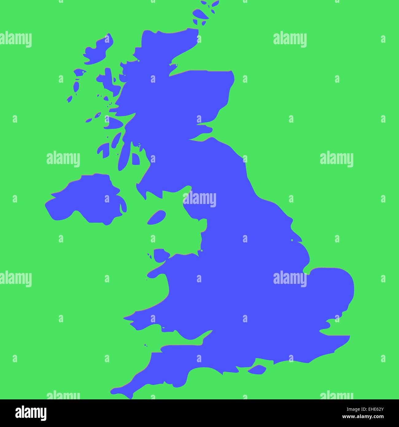 Map of great britain hi-res stock photography and images - Alamy