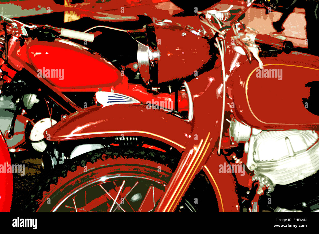 Vintage Oldtimer Motorrad Stock Photo - Alamy