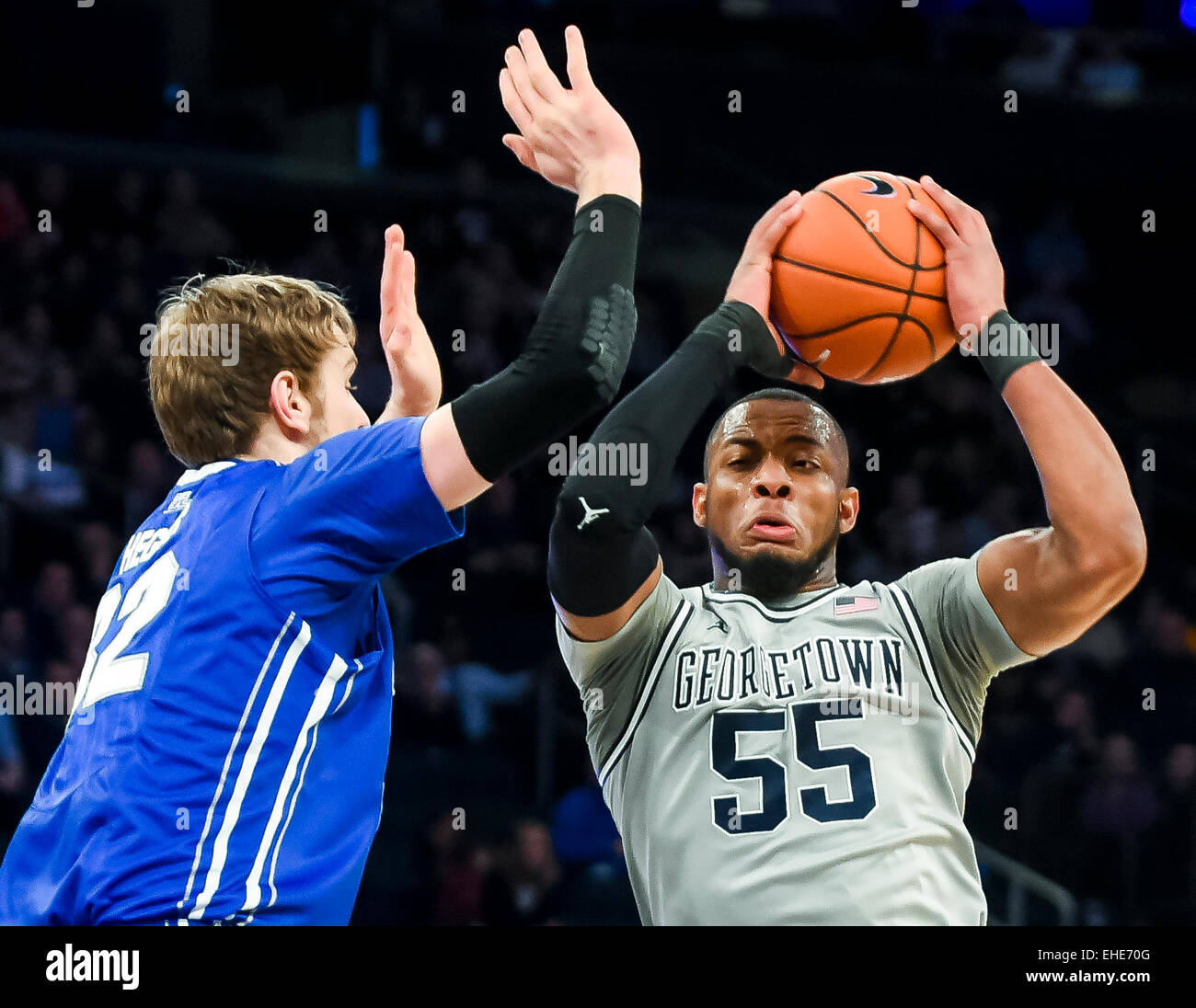 New York, NY, USA. 12th Mar, 2015. March 12, 2015: Georgetown senior ...