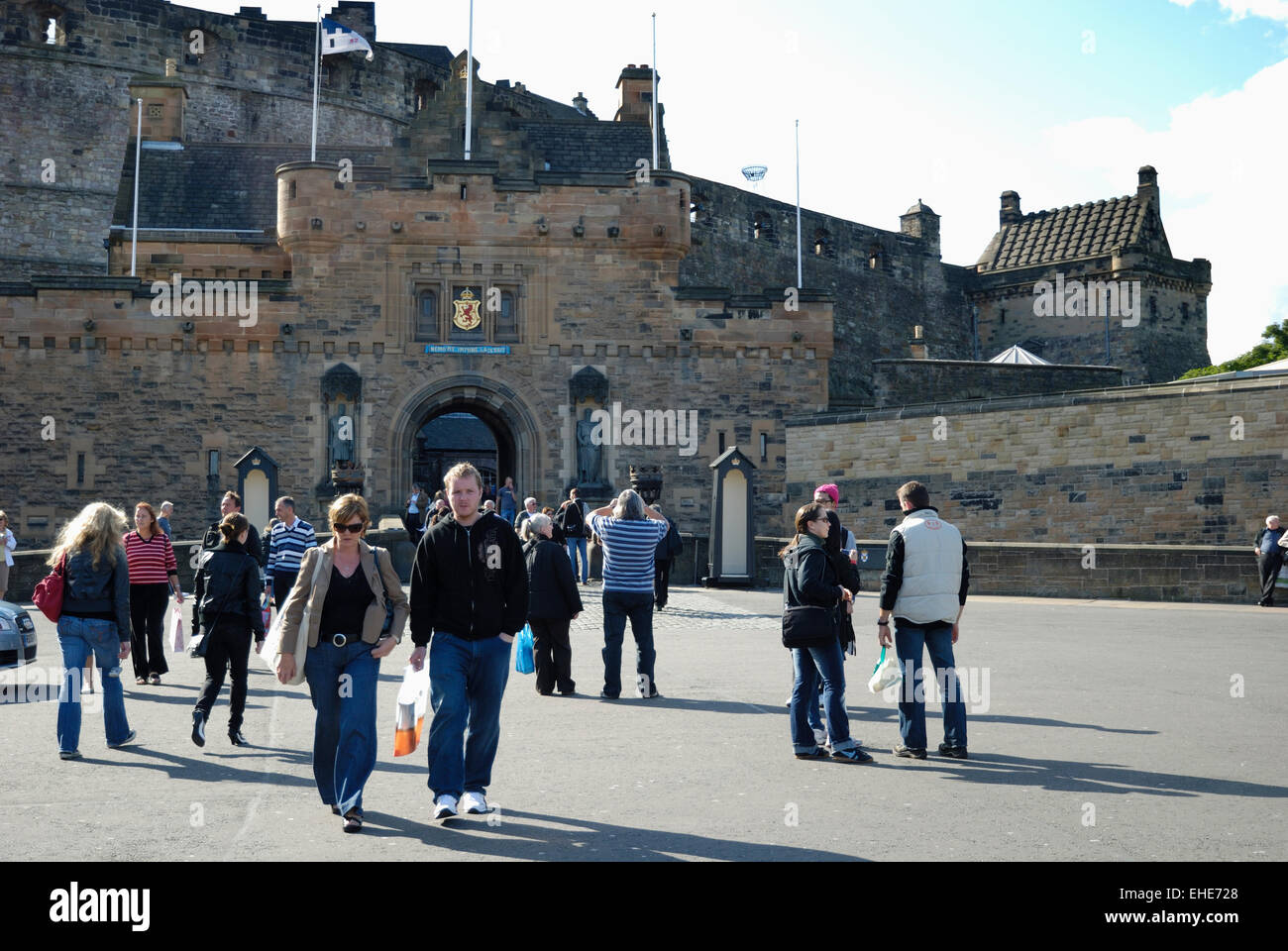 Edinburgh Castle is a historic fortress which dominates the skyline of ...