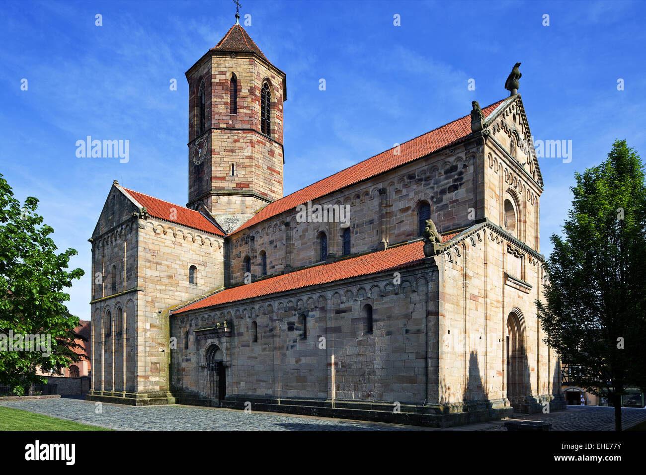 roman church of Rosheim, Alsace, France Stock Photo - Alamy