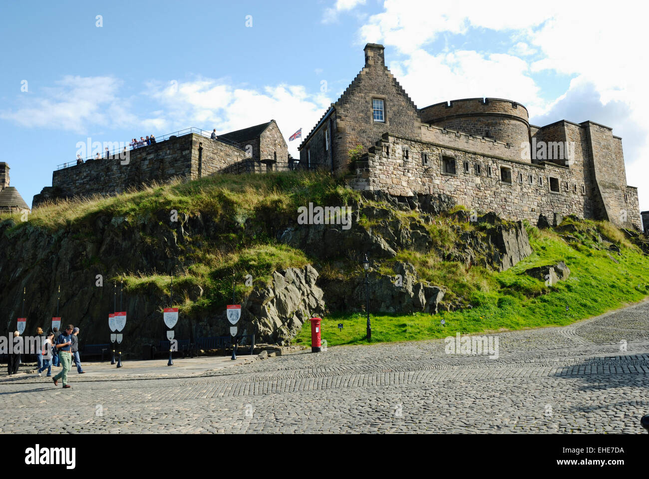Edinburgh Castle is a historic fortress which dominates the skyline of ...