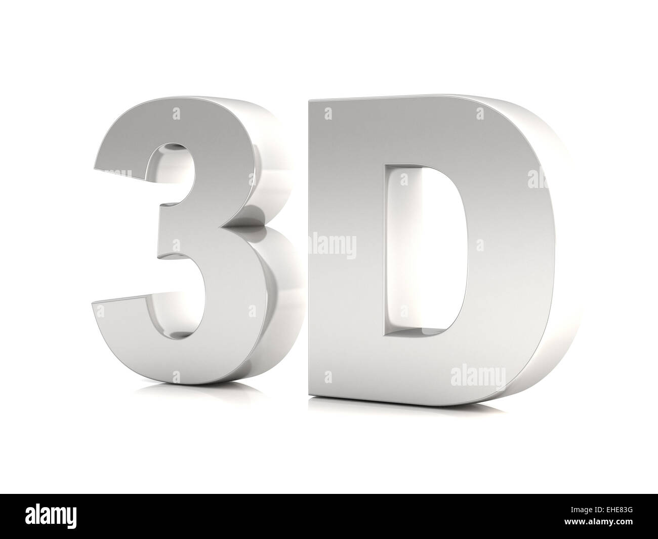 3d silver text hi-res stock photography and images - Alamy