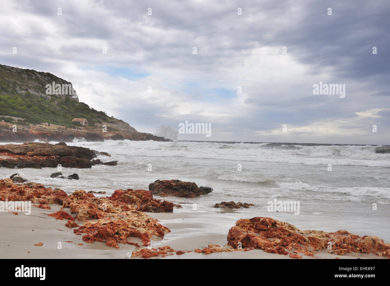 Son bou beach menorca hi-res stock photography and images - Alamy