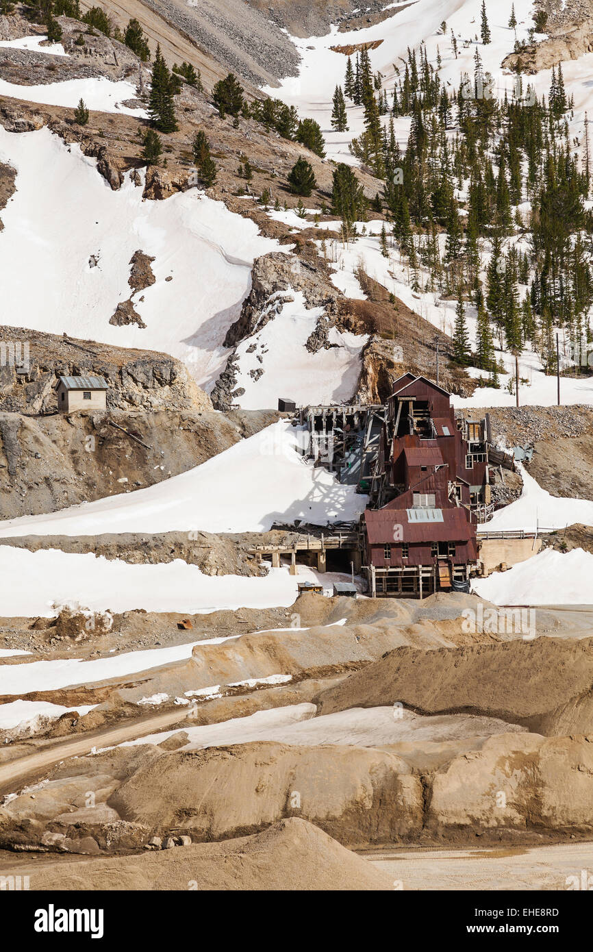 Dilapidated and abandoned 100 year old Monarch quarry mine was ...