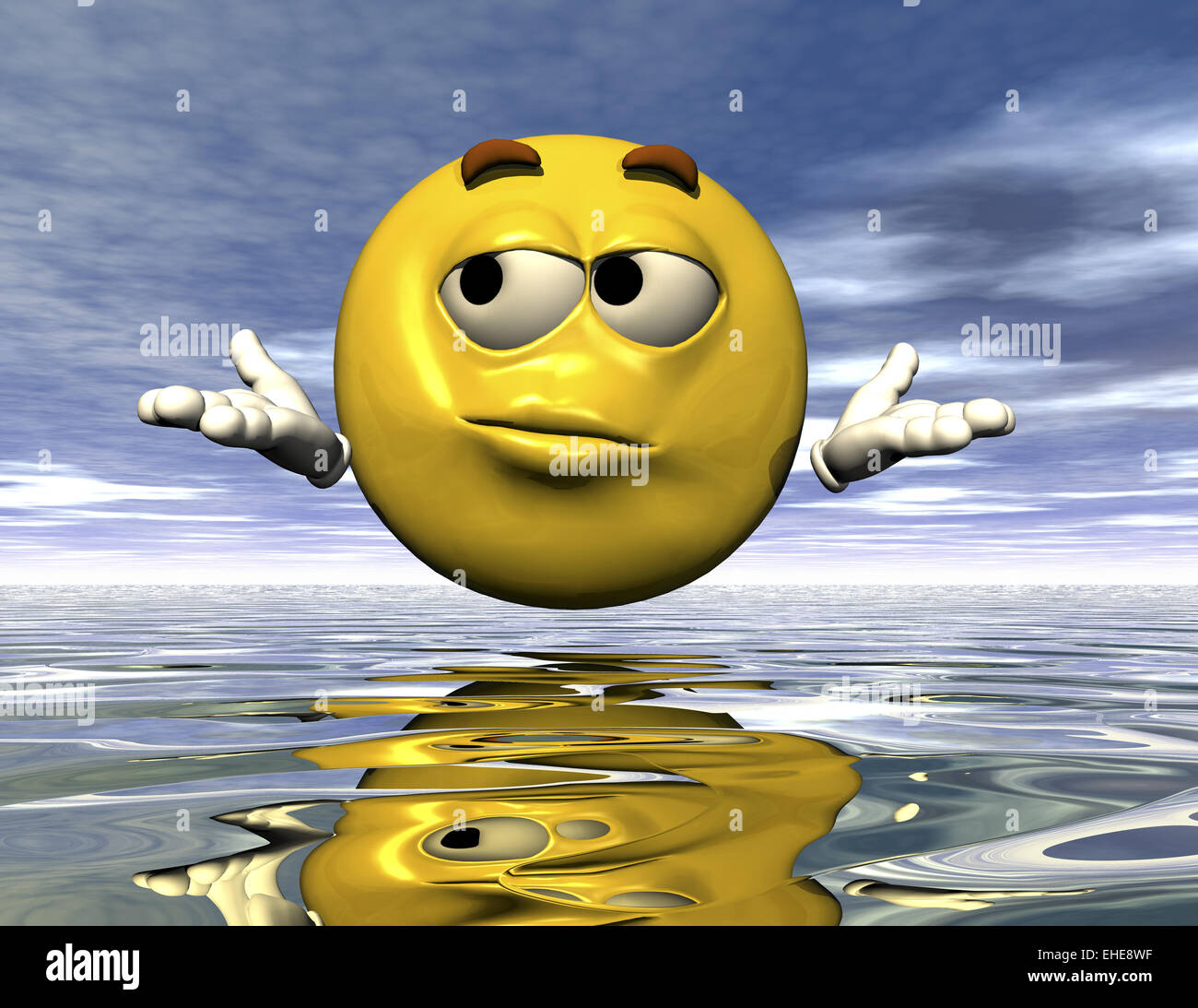 Helpless emoticon hi-res stock photography and images - Alamy