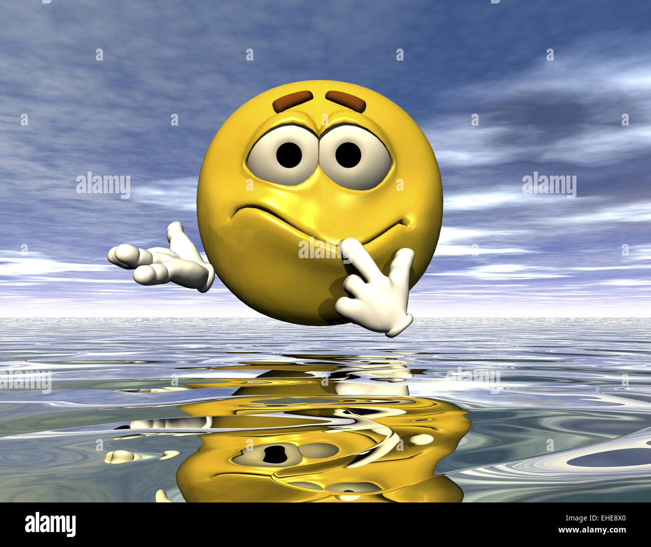 Helpless emoticon hi-res stock photography and images - Alamy